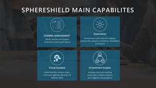 SphereShield for MS Teams - Presentation | PPTX | Cloud Computing | Internet