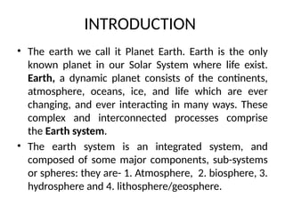 Spheres of the earth from class lectur.. | PPTX