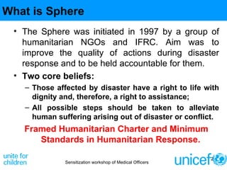 Sphere standards health response | PPT