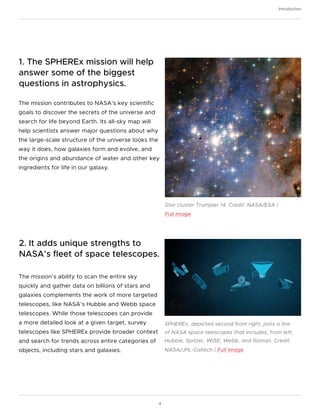 NASA SPHEREx The Spectro-Photometer for the History of the Universe ...