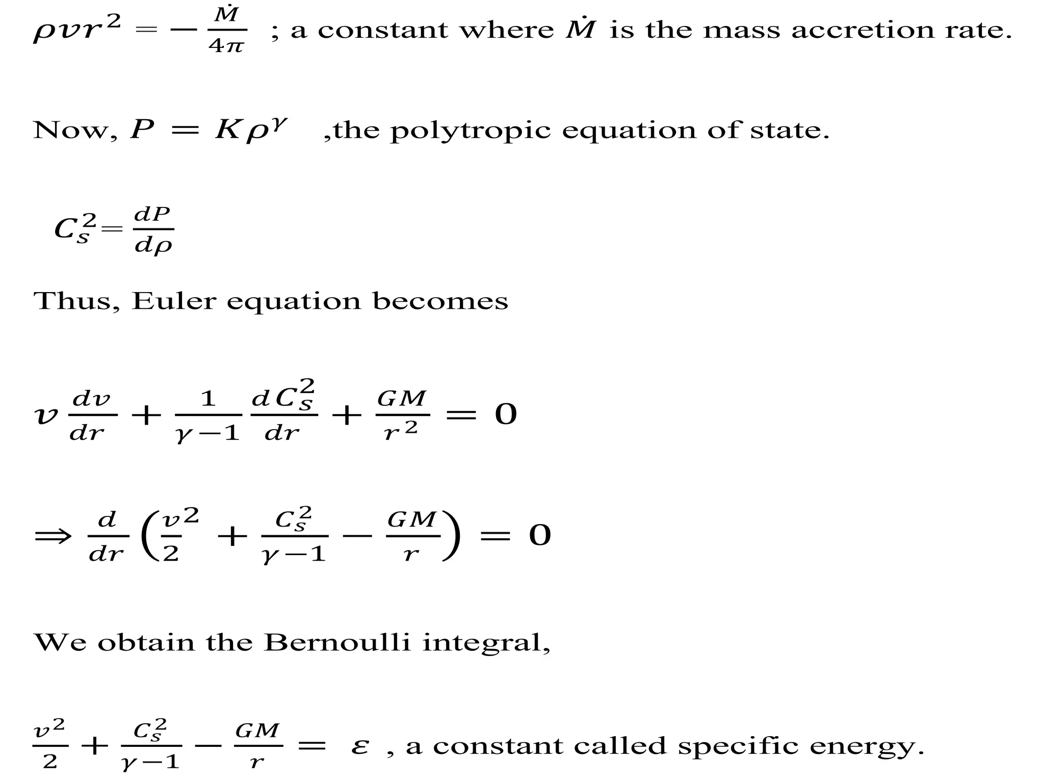 Spherical accretion in black hole | PPTX