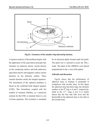 Spherical array of annular ring microstrip antennas | PDF | Physics ...
