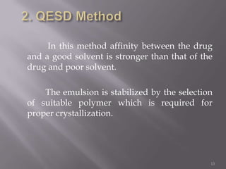Spherical crystallization | PPTX | Chemistry | Science