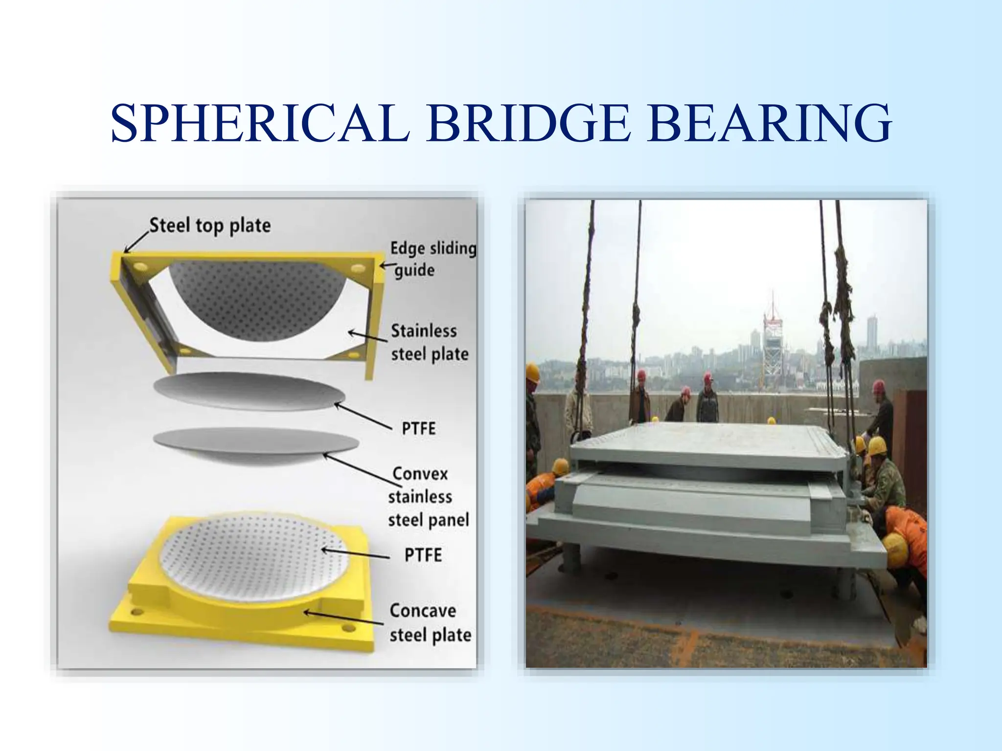 Spherical & Cylindrical Bridge Bearing presentation | PPTX