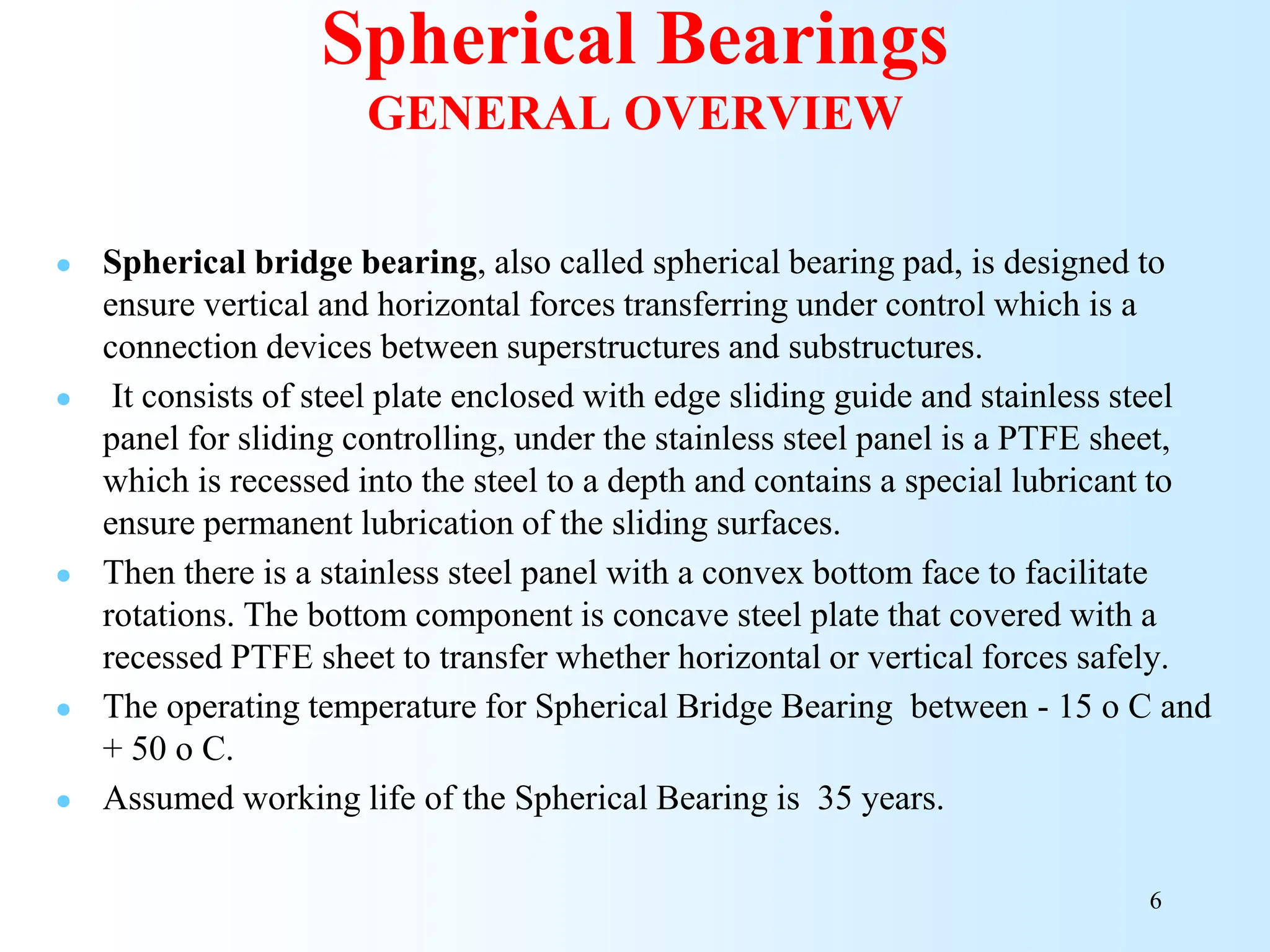 Spherical & Cylindrical Bridge Bearing presentation | PPTX