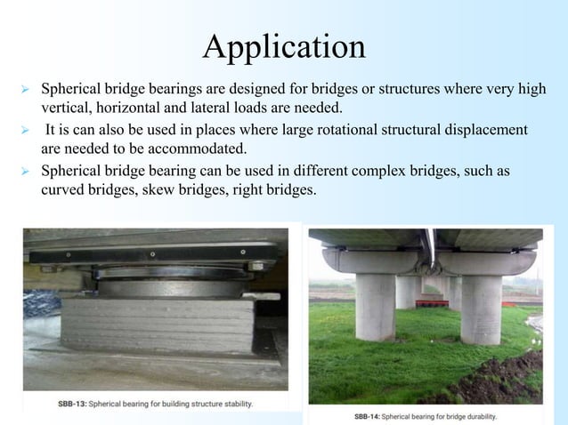Spherical & Cylindrical Bridge Bearing presentation | PPTX