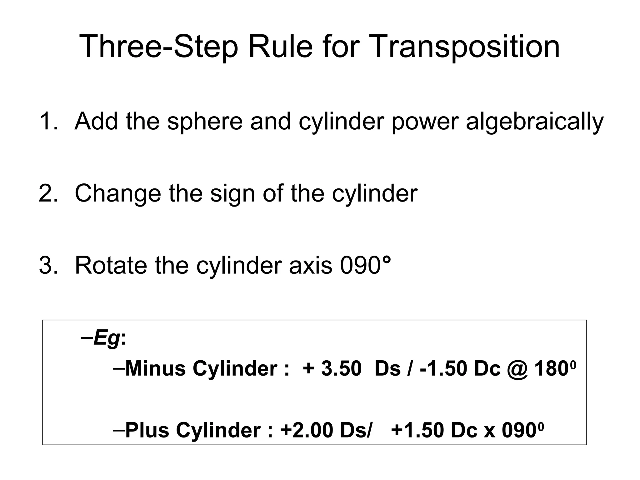 Spherical, cylindrical and toric lenses | PPT
