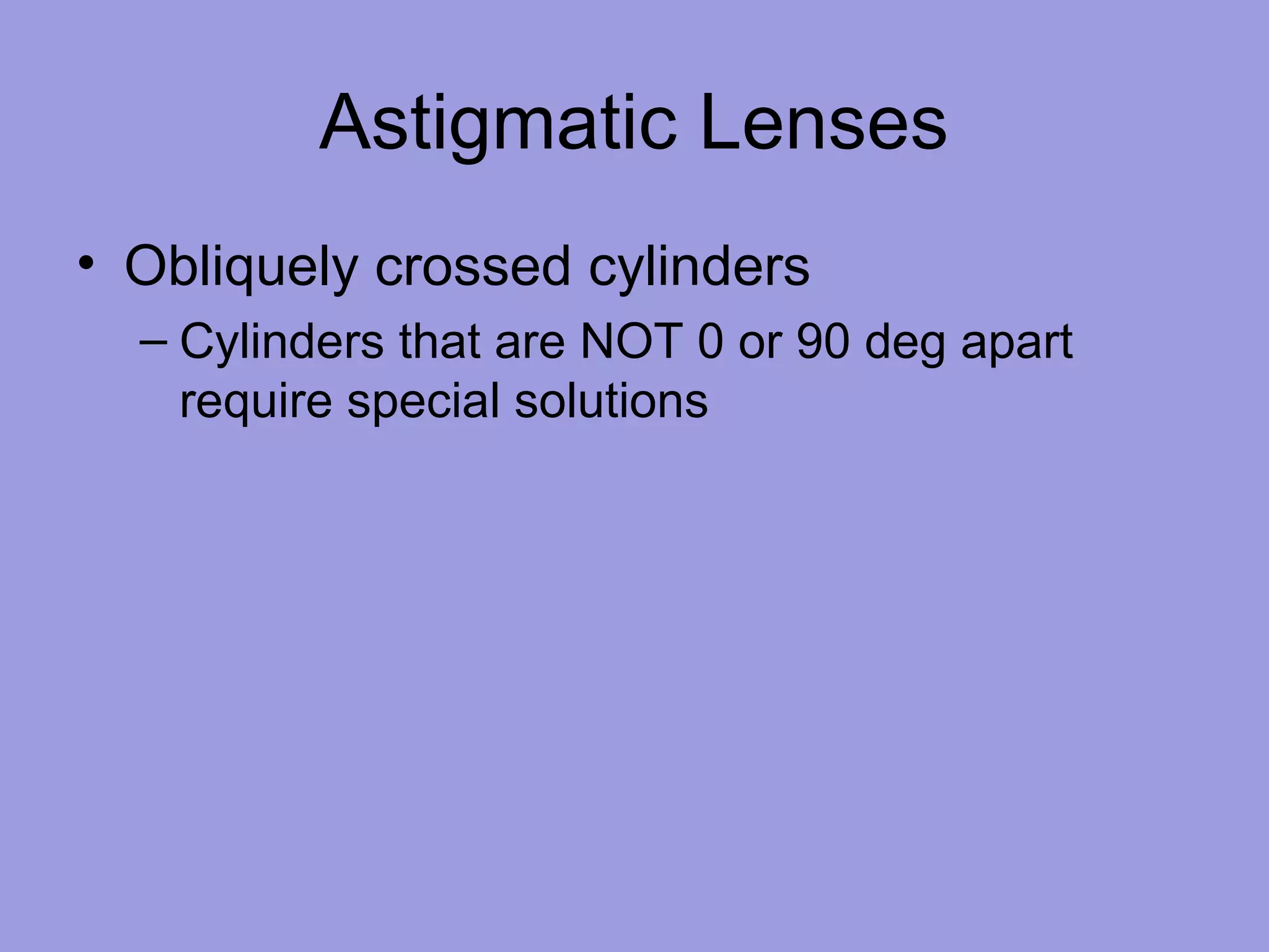 Beginner’s Guide: Spherical & Cylindrical Lenses | PPT