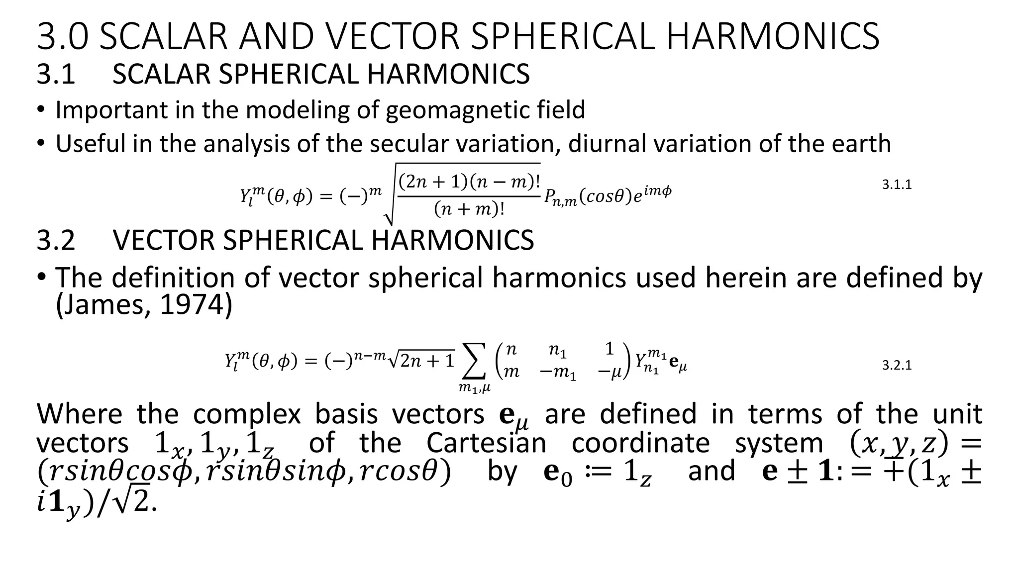 Spherical harmonics | PPTX | Geography | Science