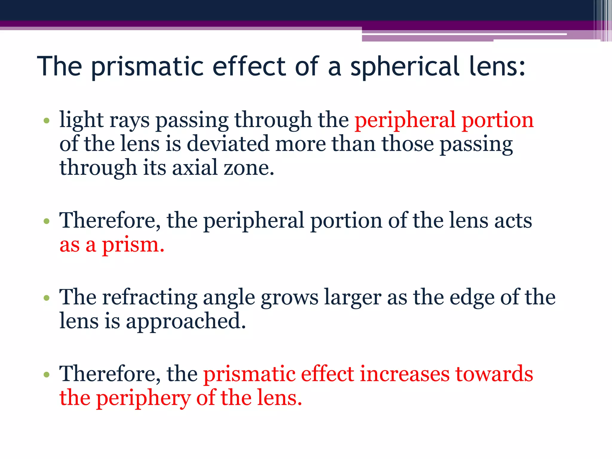 Spherical lenses | PPTX
