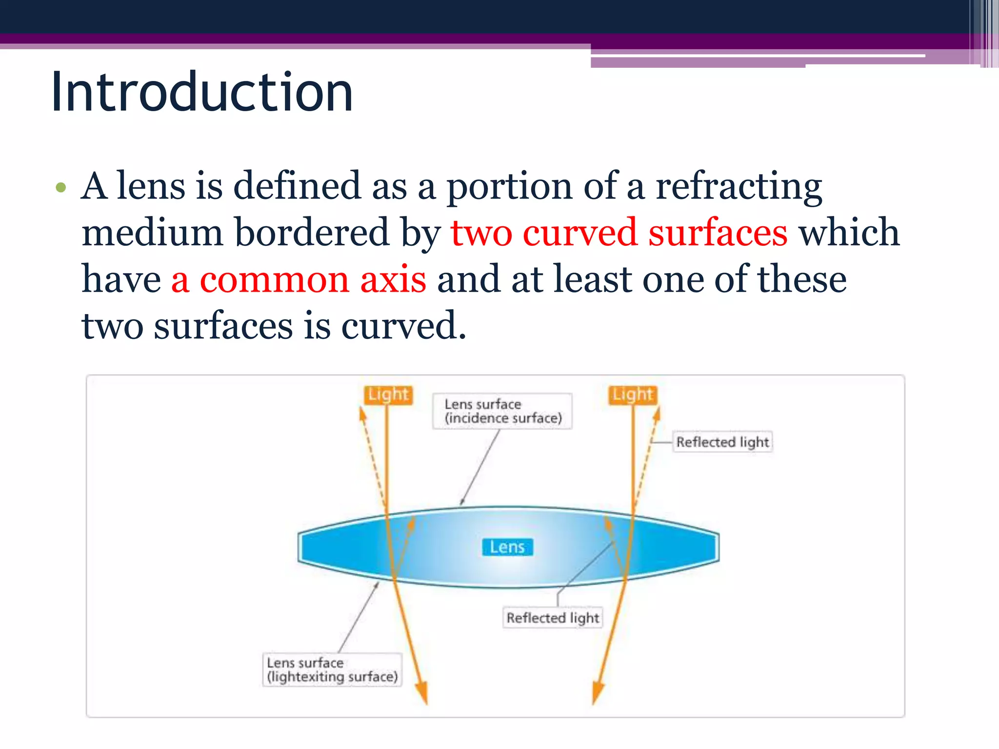 Spherical lenses | PPTX