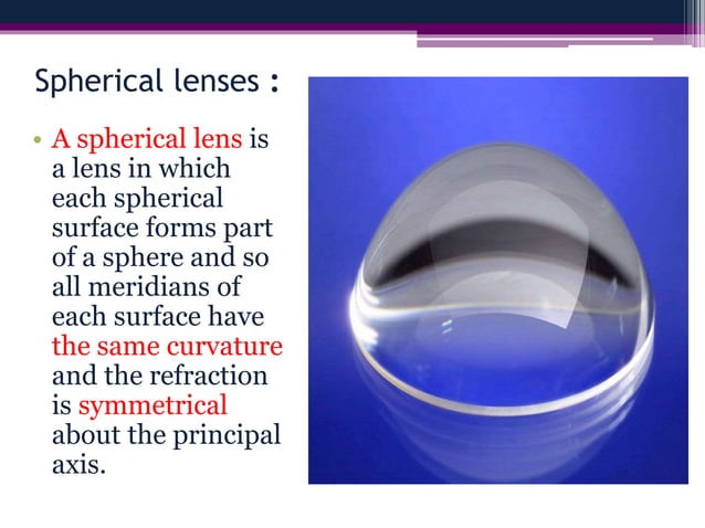 Spherical lenses | PPT