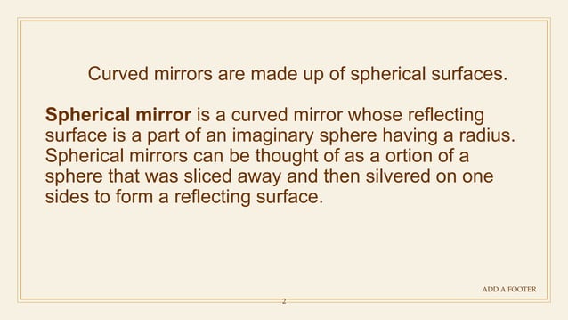 Spherical mirror | PPTX
