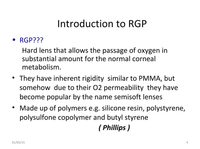 Spherical RGP contact lens fitting and prescribing | PPT | Eye and ...