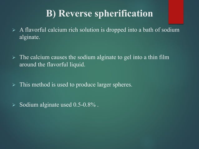 Spherification | PPTX | Chemistry | Science