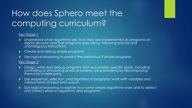 Sphero | PPT | Free Download