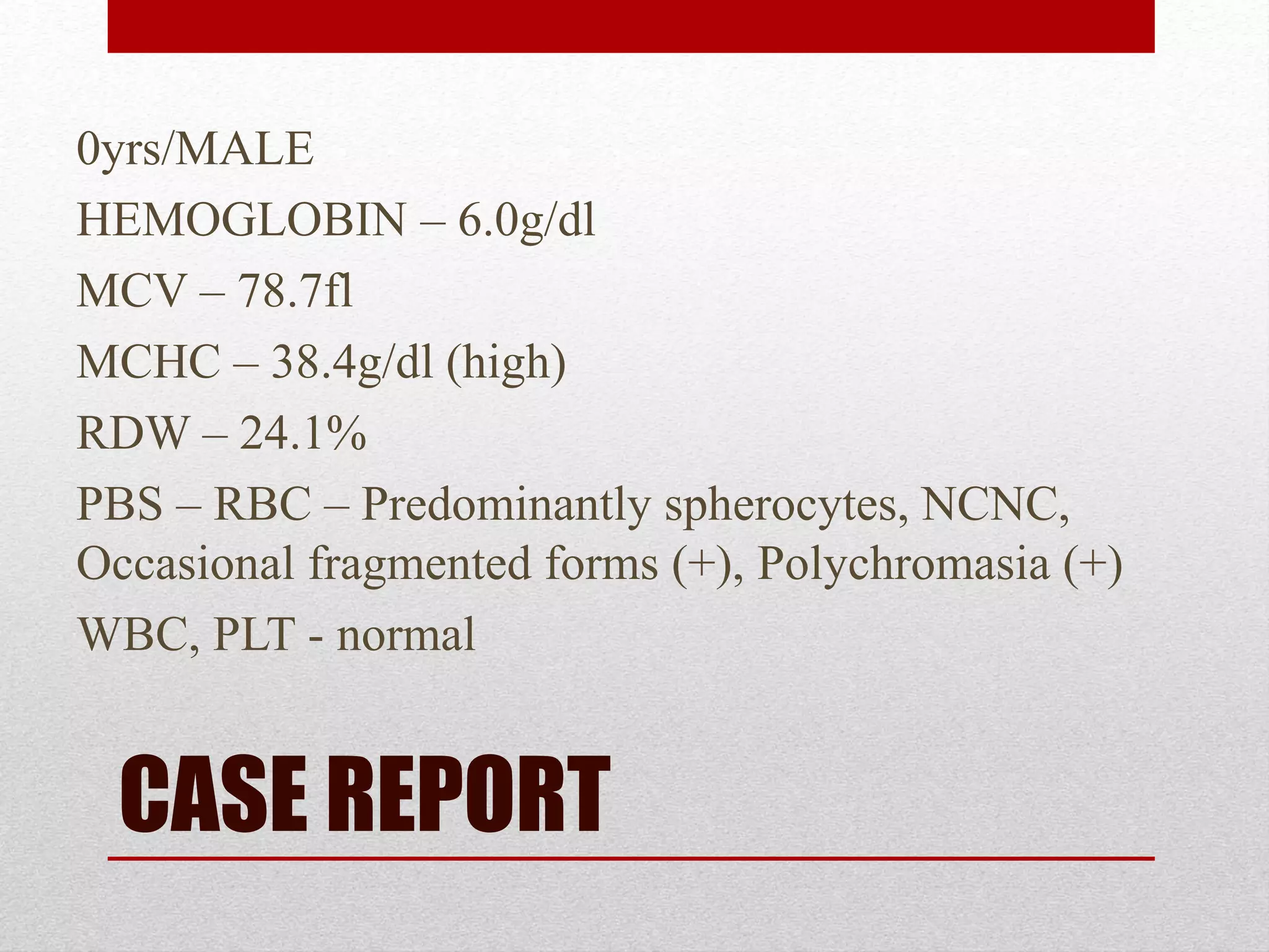 Spherocytes significance and differential diagnosis | PPTX