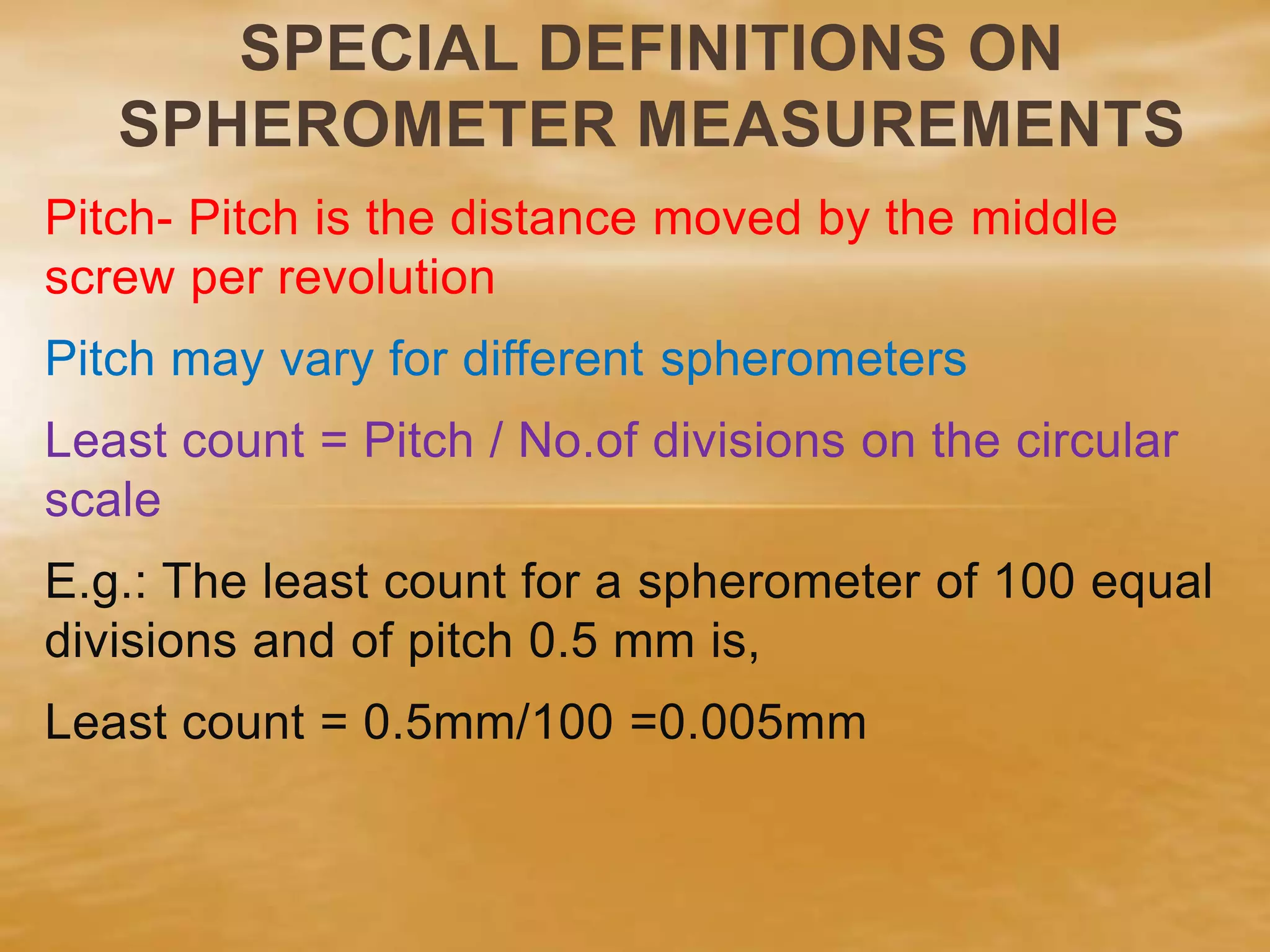 Spherometer | PPTX