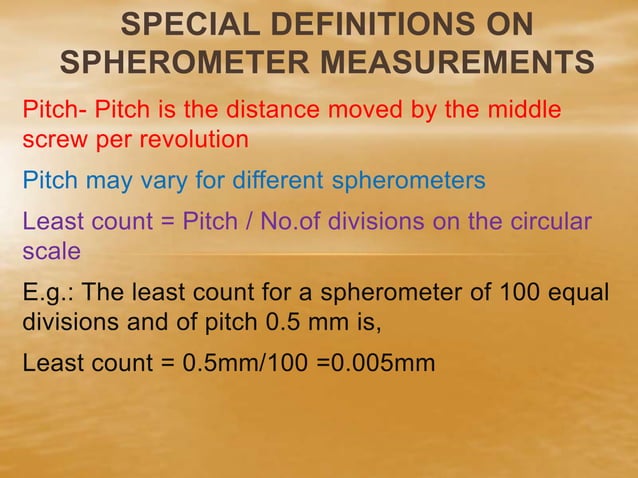 Spherometer | PPTX