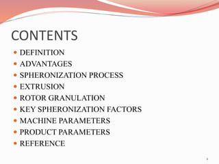 Spheronization | PPTX