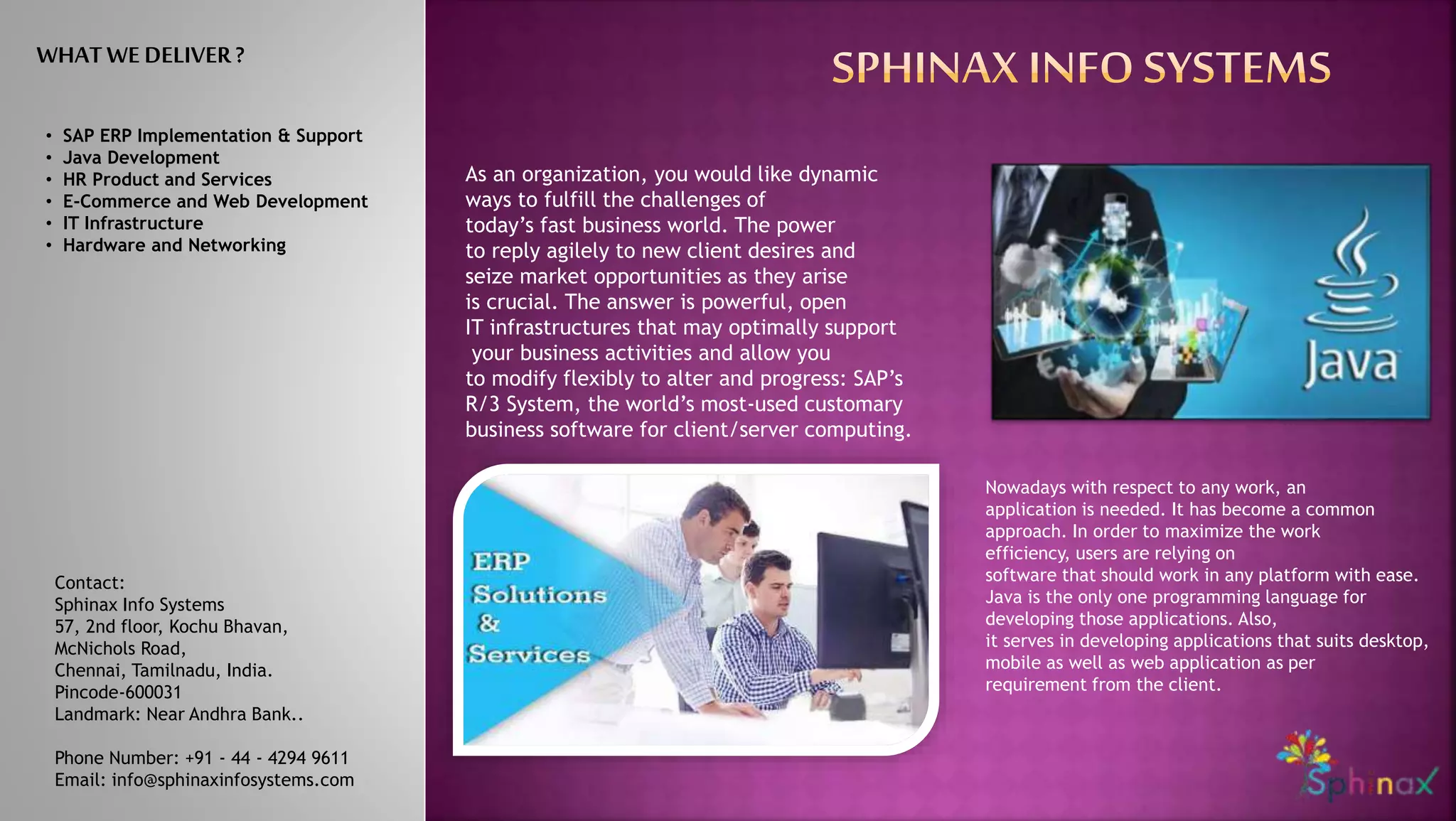 Sphinax Info Systems | PPTX