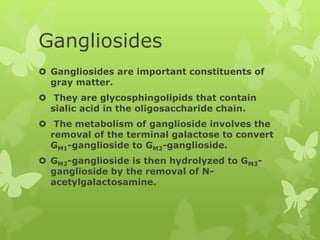 Sphingolipidoses | PPTX