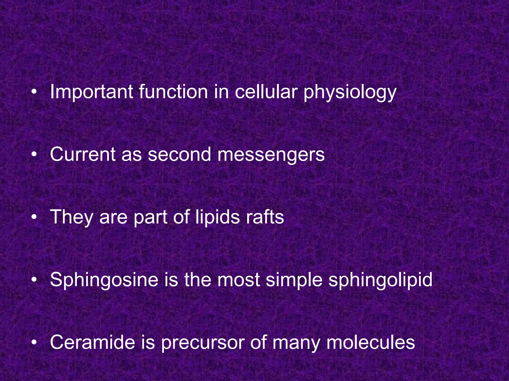 Sphingolipids | PPT