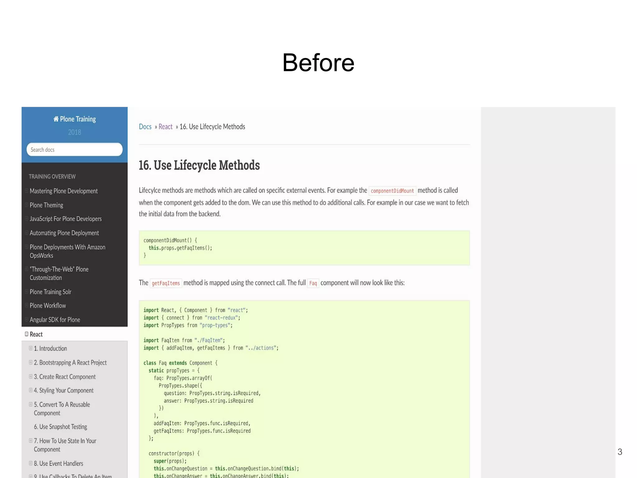 Sphinx options to make training documentation easier to understand | PPT