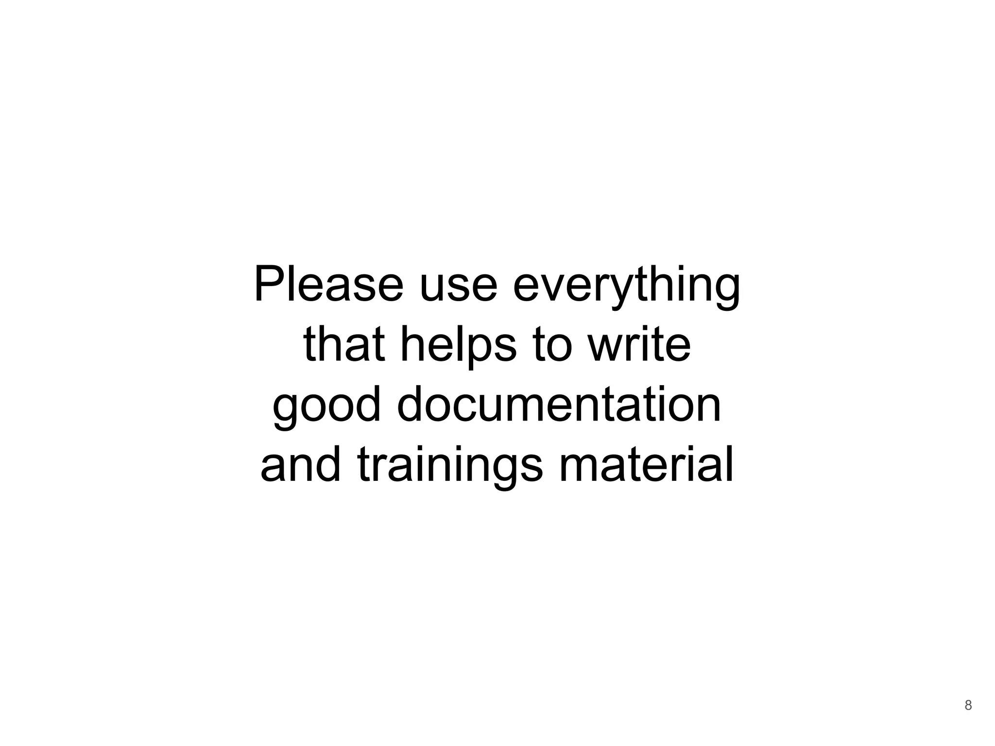 Sphinx options to make training documentation easier to understand | PPT