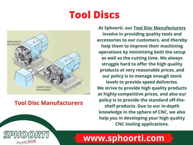 Sphoorti slotted tool disc | PPTX