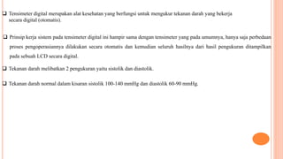 Sphygmomanometer digital | PPTX