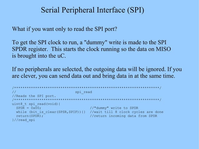 SPI Protocol | PDF | Operating Systems | Computer Software and Applications