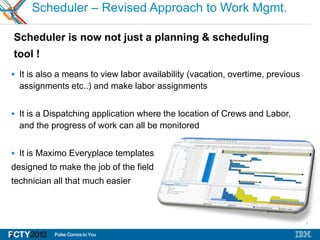 Planning and Scheduling in Maximo: Best Practices and Coming ...