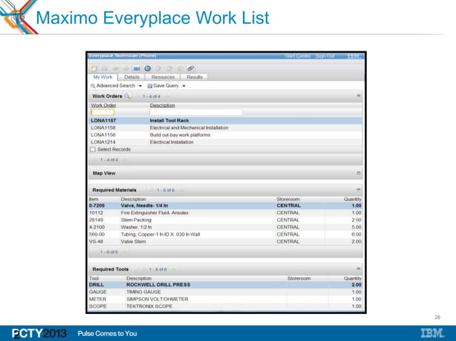 Planning and Scheduling in Maximo: Best Practices and Coming Enhancements