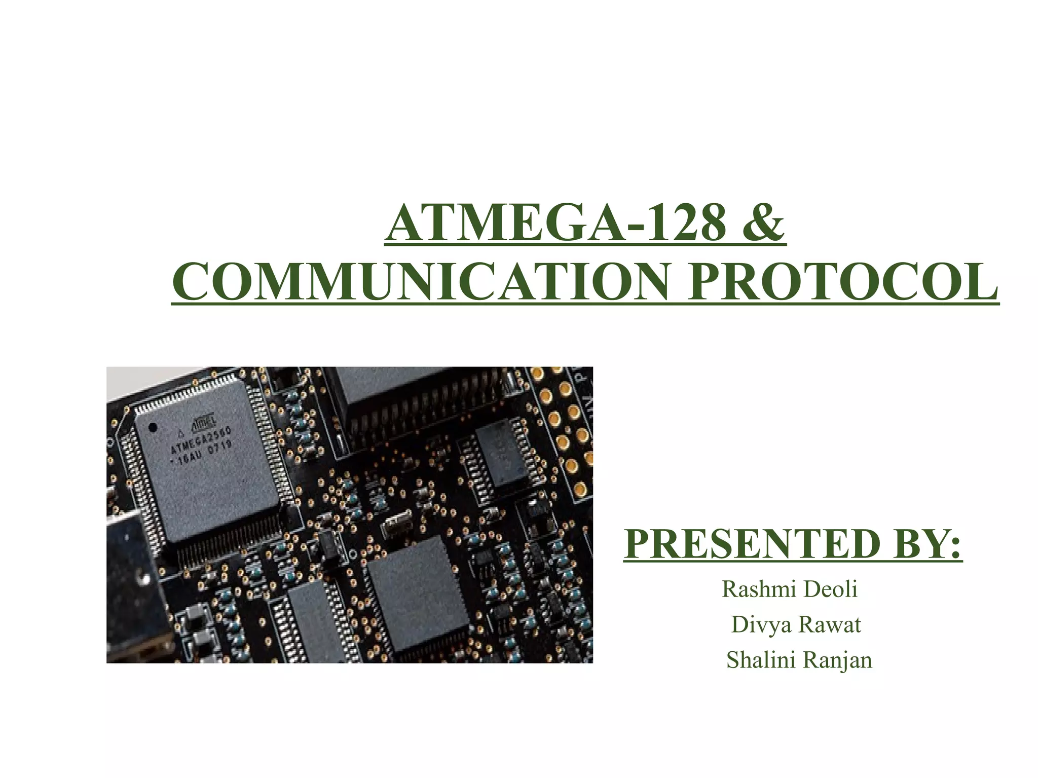 atmega 128 and communication protocol | PPT