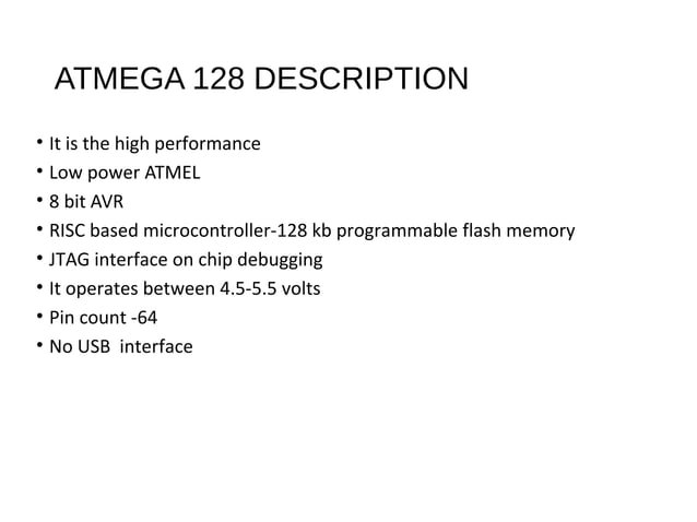 atmega 128 and communication protocol | PPT