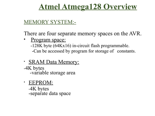 Atmega 128 And Communication Protocol Ppt