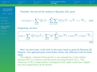 The Prime-Counting Function | PPT