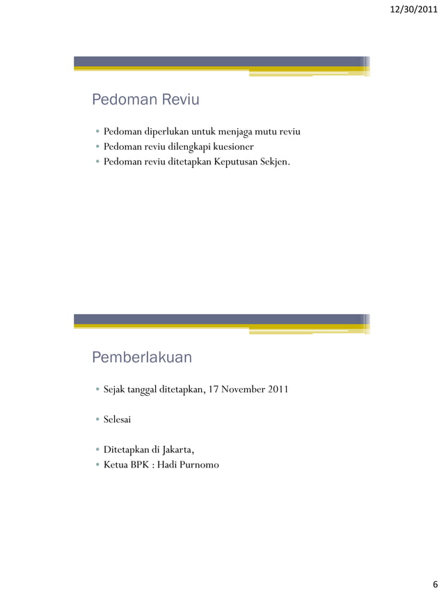 Sistem Pengendalian Internal BPK | PDF