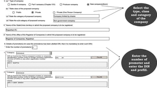 Incorporation of Company-SPICe form | PPTX