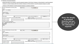 Incorporation of Company-SPICe form | PPTX