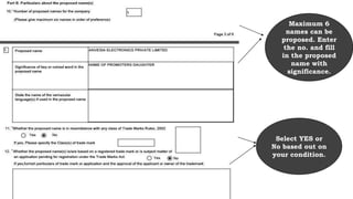 Incorporation of Company-SPICe form | PPTX