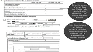 Incorporation of Company-SPICe form | PPTX