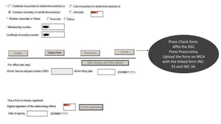 Incorporation of Company-SPICe form | PPTX