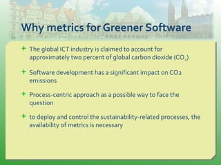 Derivation of Green Metrics for Software | PDF
