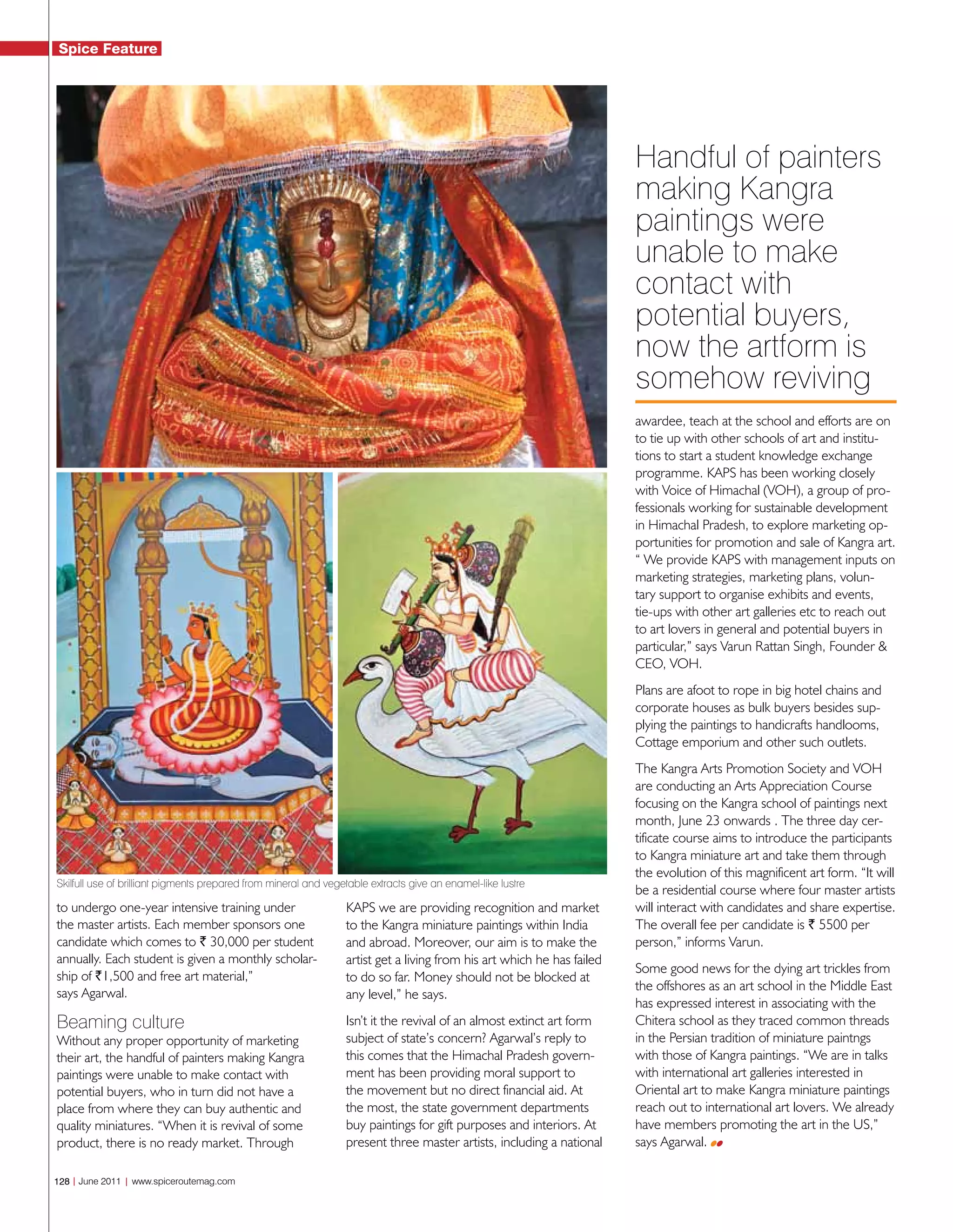 Spice Jet Feature Kangra Paintings | PDF | Asia Travel | Travel Locations