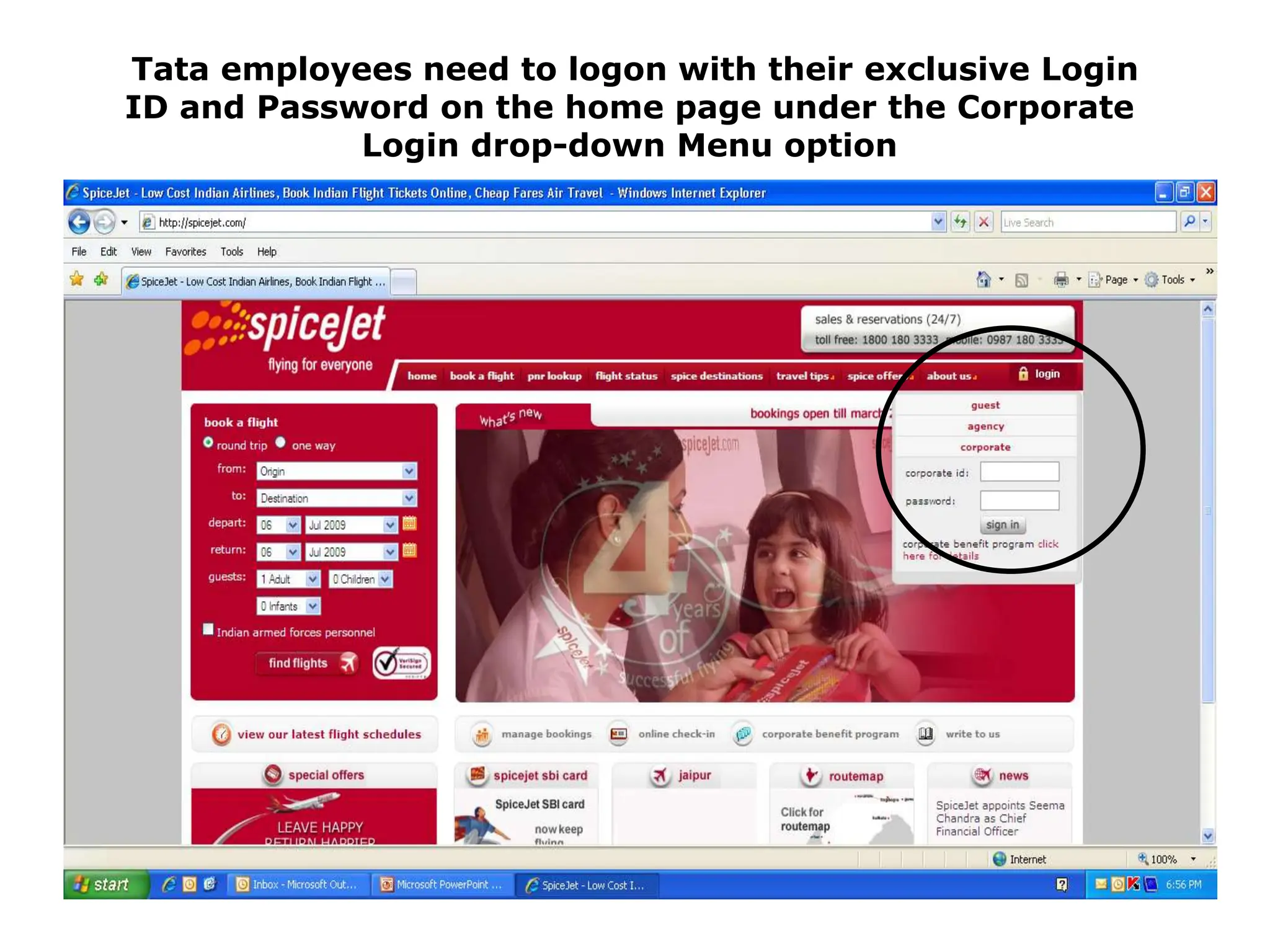 Spicejet - TATA Sons Ltd Booking process.ppt
