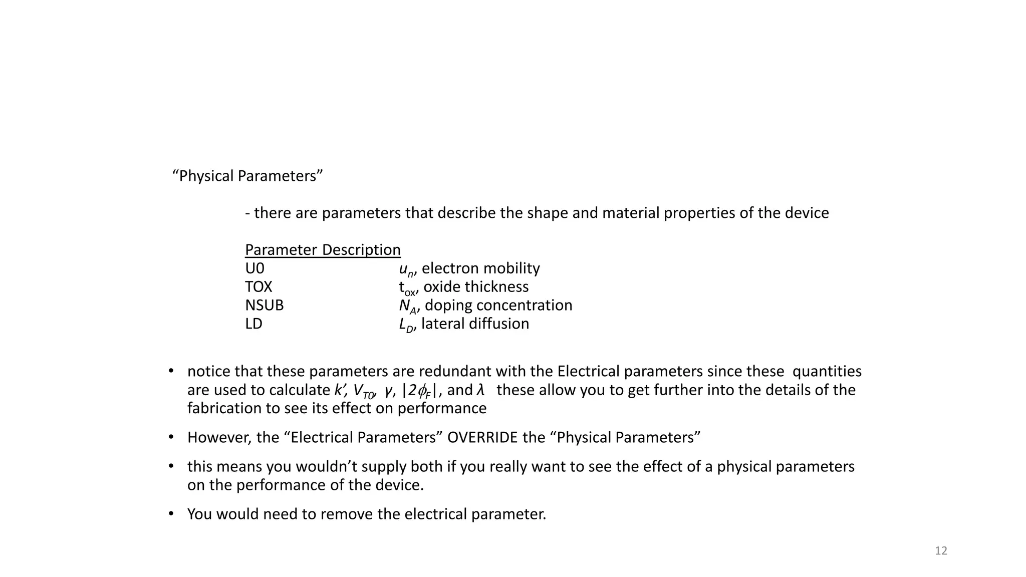 SPICE LEVEL I/LEVEL II/LEVEL III AND BSIM MODELS | PPTX