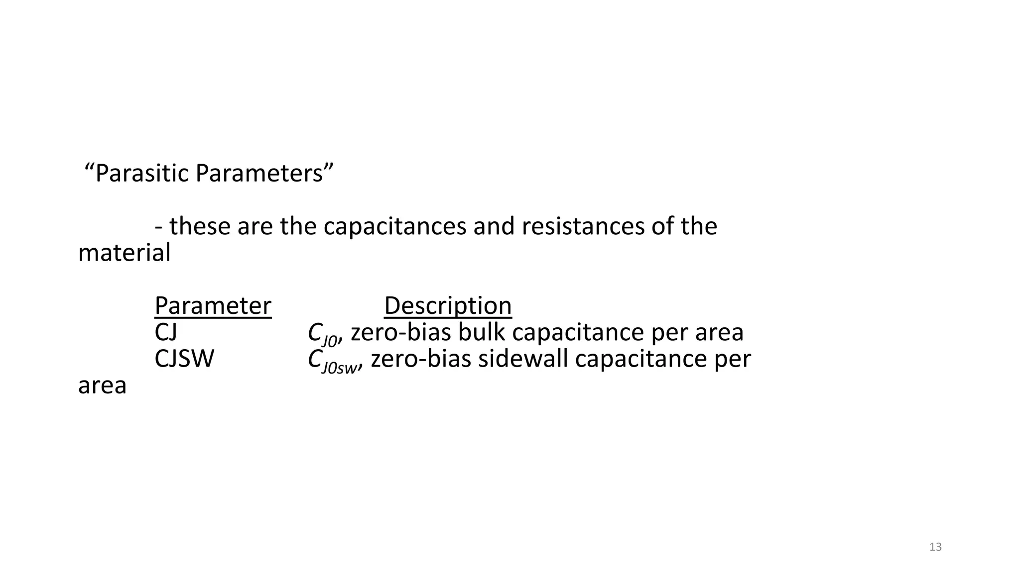 SPICE LEVEL I/LEVEL II/LEVEL III AND BSIM MODELS | PPTX