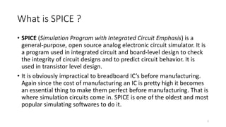 SPICE LEVEL I/LEVEL II/LEVEL III AND BSIM MODELS | PPTX
